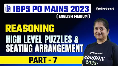 Ibps Po Mains Reasoning 2023 High Level Reasoning Puzzles Seating