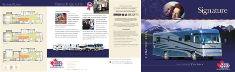 2004 Triple E Rv Signature Brochure Download Rv Brochures