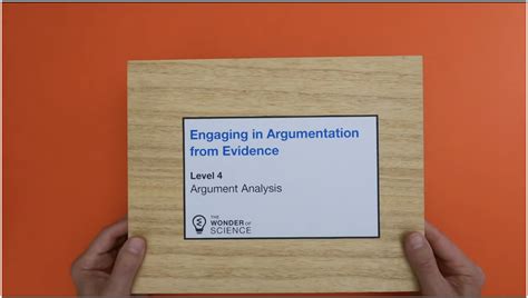 Engage In Argument With Evidence Level 4 Argument Analysis — The Wonder Of Science