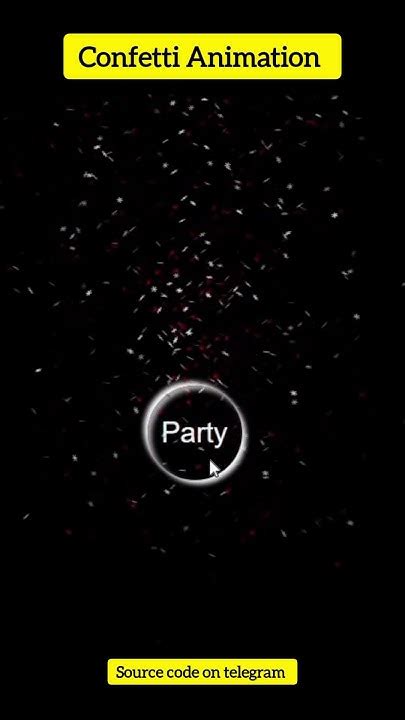 Confetti Animation On Website Learnhtml5andcss3 Coding Programming Onlinefixers Youtube