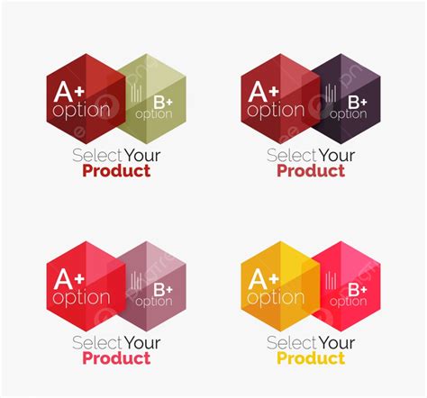 텍스트 및 옵션이 있는 비즈니스 육각형 레이아웃 세트 구조 육각형 기업 Png 일러스트 및 벡터 에 대한 무료 다운로드 Pngtree