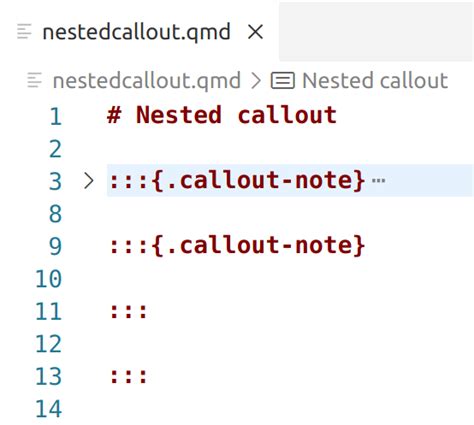 nested div blocks don t fold correctly · issue 54 · quarto dev quarto vscode · github