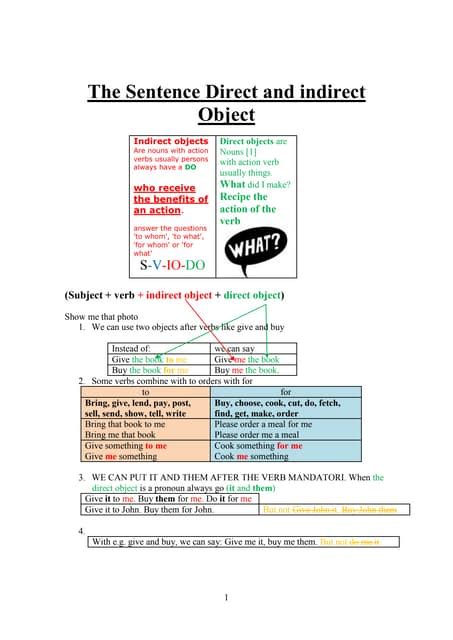 Indirect Object Examples Literature