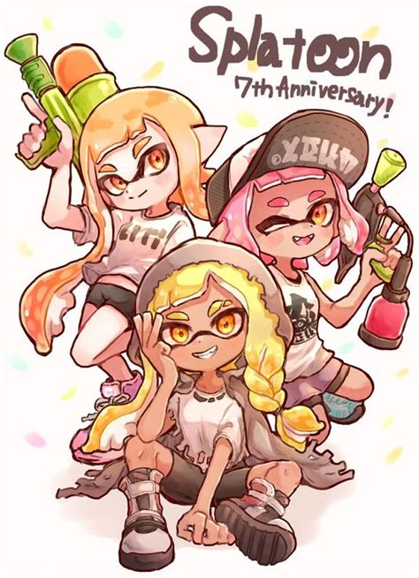 Inkling Splatoon Image By Teba Illust Zerochan Anime Image