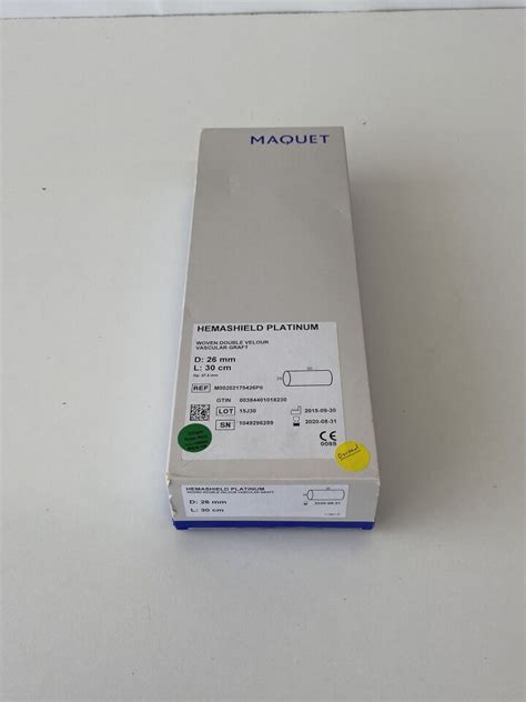 New Maquet Hemashield Platinum M00202175426p0 Exp2020 08 98