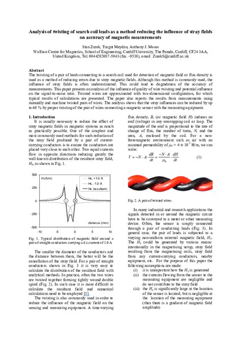Pdf Analysis Of Twisting Of The Wires As A Method Reducing The