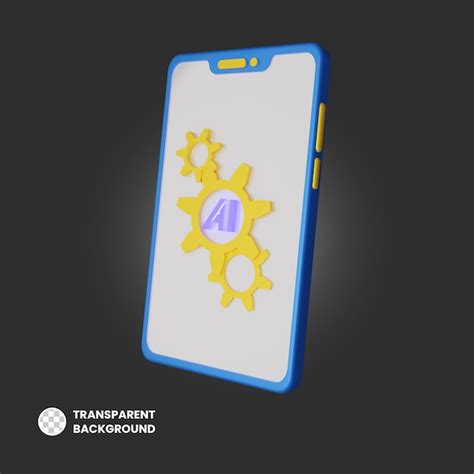 Premium Psd Smart Phone Automation 3d Render Icon