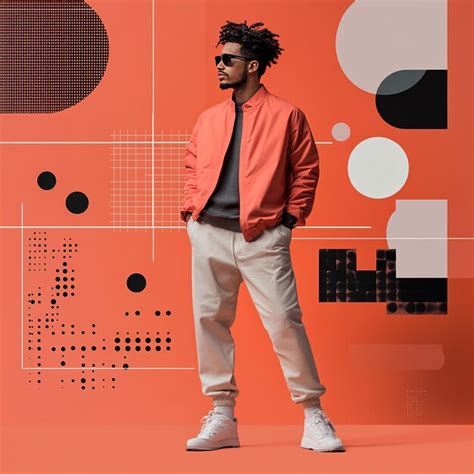 Abstract Geometric Composition With Colorful Shapes Premium Ai Generated Image