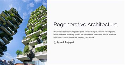 Regenerative Architecture