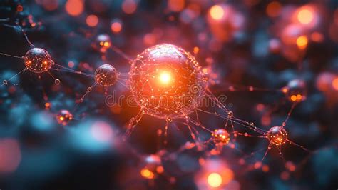 Vibrant 3d Visualization Of Interconnected Molecules And Data Points Showcasing Bioinformatics