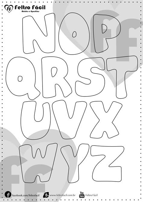 Moldes De Letras Moldes De Letras Para Fieltro Porn Sex Picture
