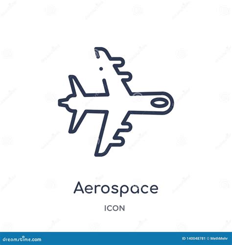 Linear Aerospace Icon From Astronomy Outline Collection Thin Line Aerospace Vector Isolated On