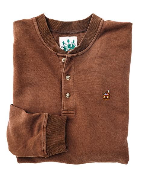 Rustic Cabin Long Sleeve Henley Shirt In Woods Kiel James Patrick