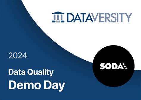 Dataversity Data Quality Demo Day Soda
