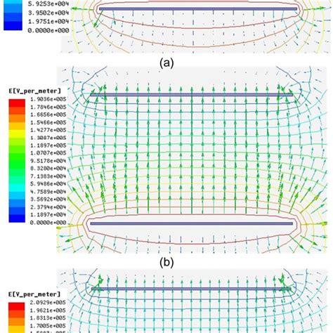 Electric Field Between The Two Electrodes With Different Spacings A Download Scientific