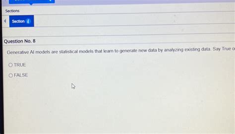 Sections Section Question No Generative StudyX