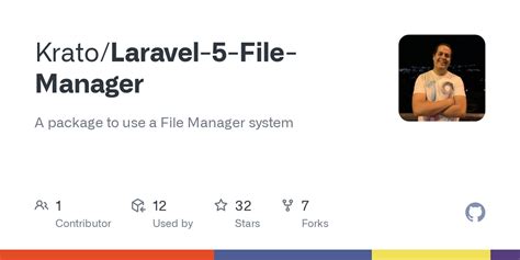 GitHub Krato Laravel File Manager A Package To Use A File Manager System
