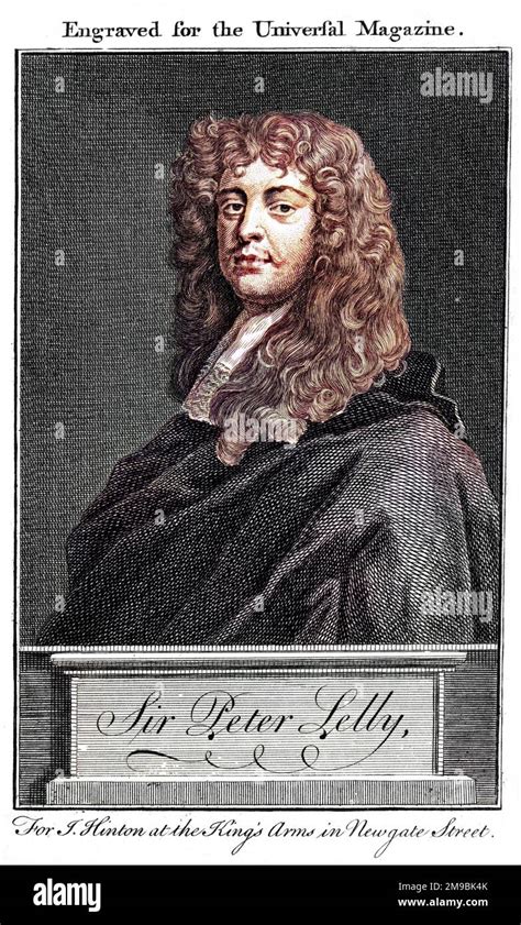 SIR PETER LELY Prolific And Fashionable Portrait Painter Stock Photo