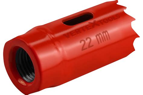 Коронка биметаллическая по металлу 22 мм vertextools 2525-22 - выгодная ...