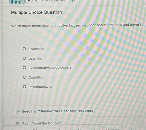 solved multiple choice questionwhich major theoretical