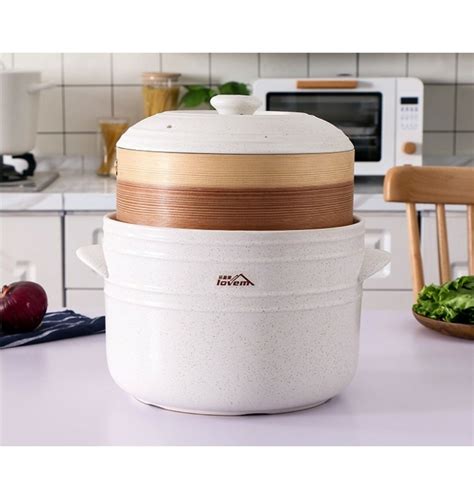 편백 나무 찜기 소형 미니 만두 찜솥 도자기 찜판 이유식 수육냄비 조개 생선 물솥 티몬