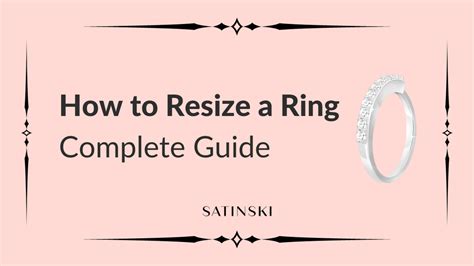 How To Resize A Ring Resize Your Wedding Or Engagement Ring Satinski