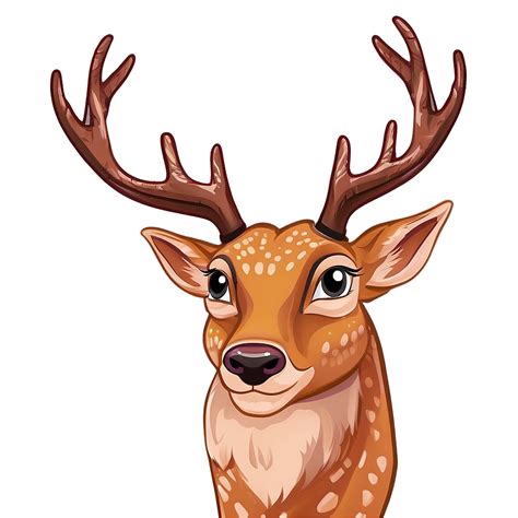 Download Animated Deer Head Cartoon Png 06212024