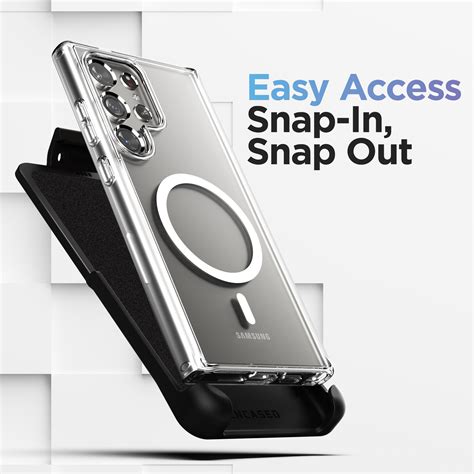 Samsung Galaxy S Ultra Clear Magsafe Case With Belt Clip Holster Encased