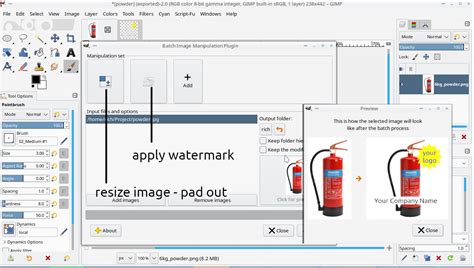 Batch Canvas Processing Gimp