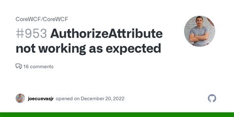 Authorizeattribute Not Working As Expected · Issue 953 · Corewcf