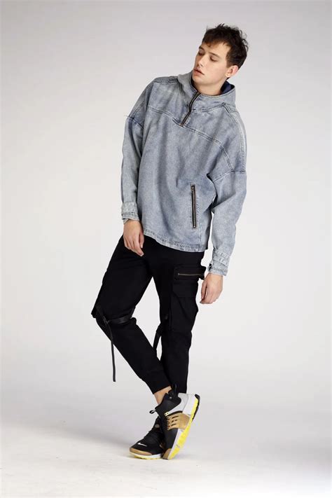 Новое поступление джинсовая свободная синяя джинсовая куртка больших размеров в стиле хип хоп