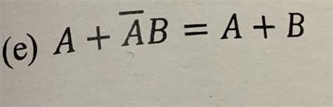 Solved E A AB A B On A Logic Circuit To Implement Chegg