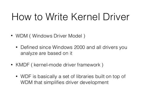 Kernel Mode Driver Framework Cleverservic