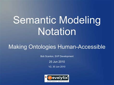 Semantic Modeling Notation Scanlon Semtech 2010 Pdf
