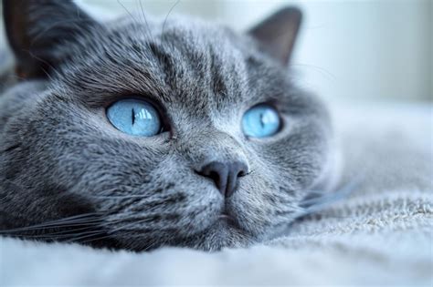 Grey Cat With Blue Eyes Images Free Download On Freepik