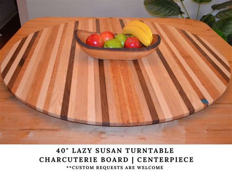 Lazy Susan Turntable 40 Rotating Centerpiece Turntable Etsy