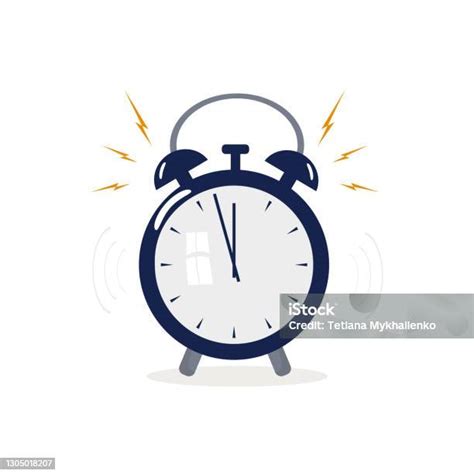 알람 시계 종 기계식 신호 장치 큰 신호 아침에 일어나거나 깨어난 개념 벡터 그림입니다 개념에 대한 스톡 벡터 아트 및 기타 이미지 Istock
