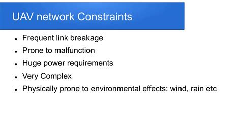 Uav Network In Iot Communication Pptx