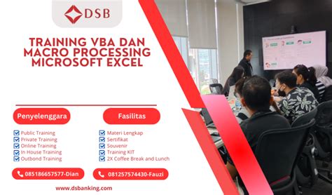 training vba dan macro processing microsoft excel diorama school of