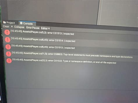 Unity C Code Fehler Games Programmieren It