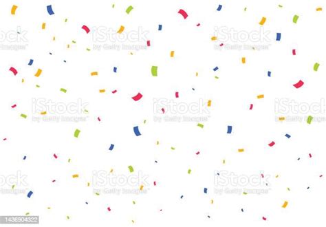 투명한 배경에 고립된 많은 떨어지는 다채로운 색종이 축하 배너입니다 벡터 색종이 조각에 대한 스톡 벡터 아트 및 기타 이미지