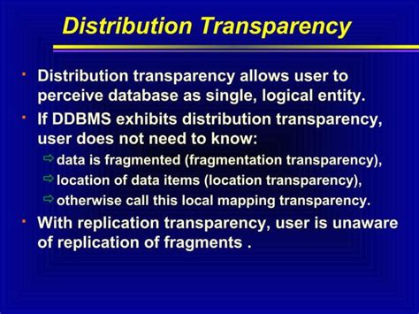 distributed database system ppt