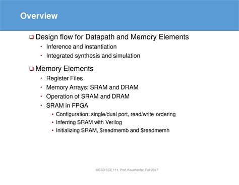 Lecture 15 Synthesis Of Memories In Fpga Ppt Download