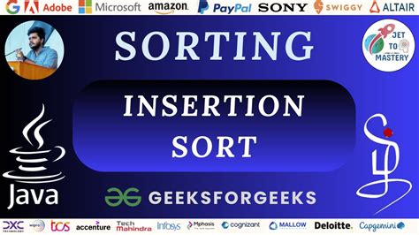 Insertion Sort Algorithm Master Sorting With Java Dsa Tamil Youtube