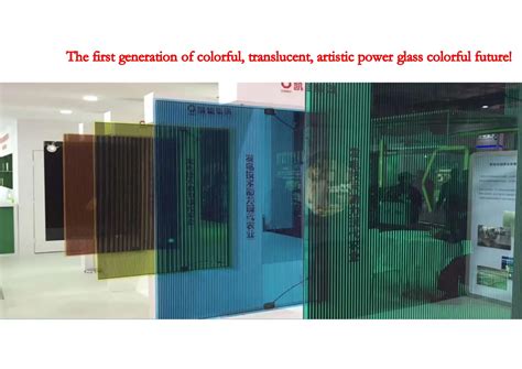 Solar Colorful Bipv Green Building Material Easy Clean Double Glass Bifacial Colored Bipv
