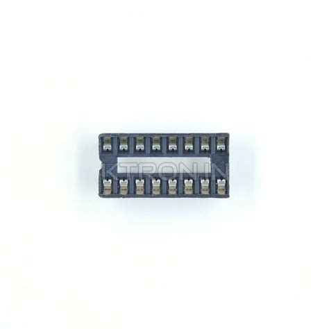 16 Pin Ic Socket Base Dip 254mm Pitch Ktron India