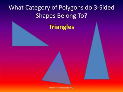Categorize Polygons By Characteristics 5g3 4 By Common Sense Math