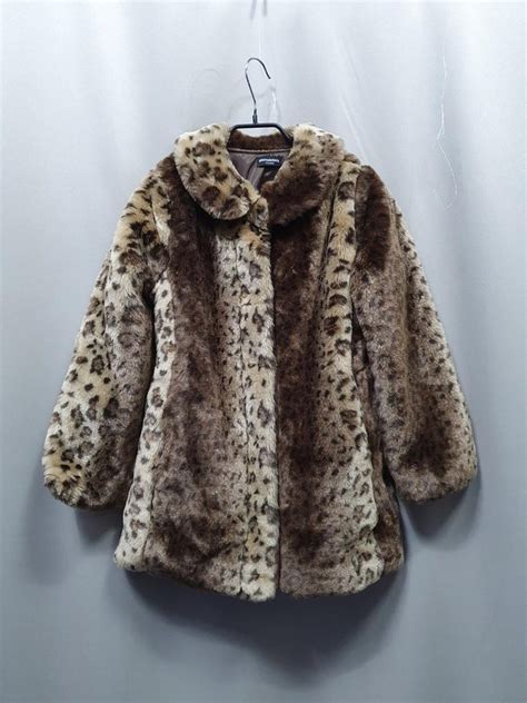 아이옷호피무늬 페이크퍼 인조털 코트모피자켓 헬로마켓