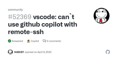 Vscode Can`t Use Github Copilot With Remote Ssh · Community