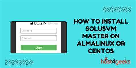 How To Install SolusVM Master On AlmaLinux Or CentOS Host Geeks LLC